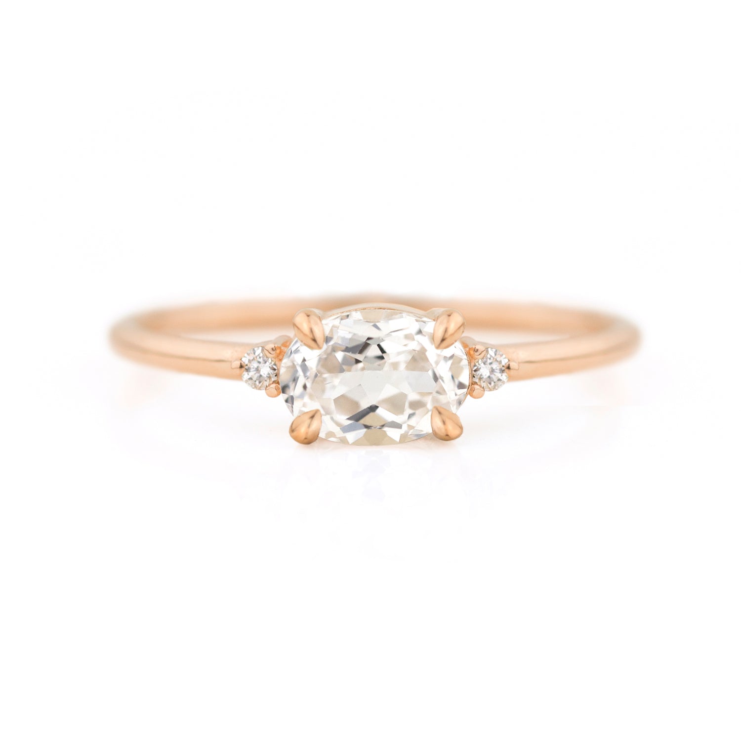 Jamie Park Jewelry- Ella 1ct East-West Oval Ring