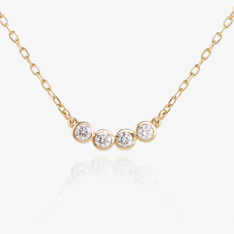 Jamie Park Jewelry | Four Diamond Necklace