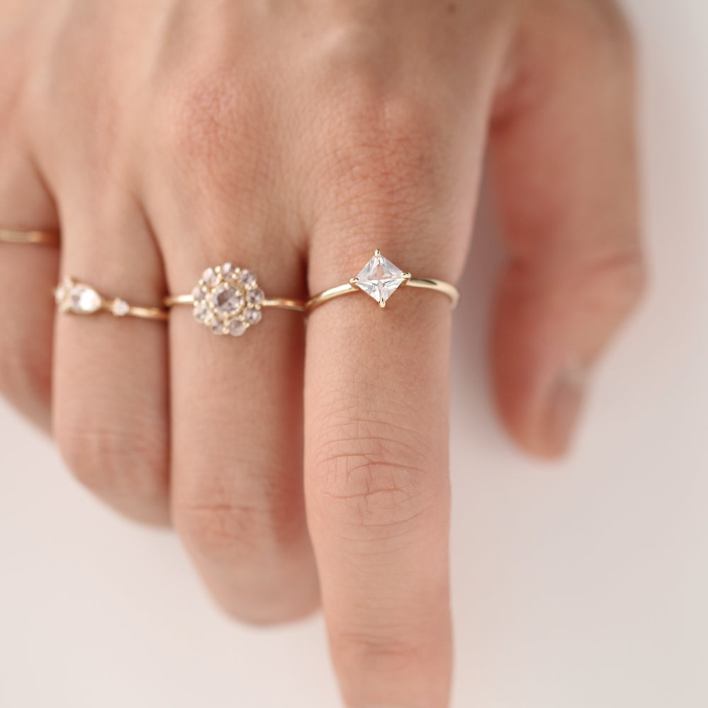 Jamie Park Jewelry - Compass Princess Cut Ring